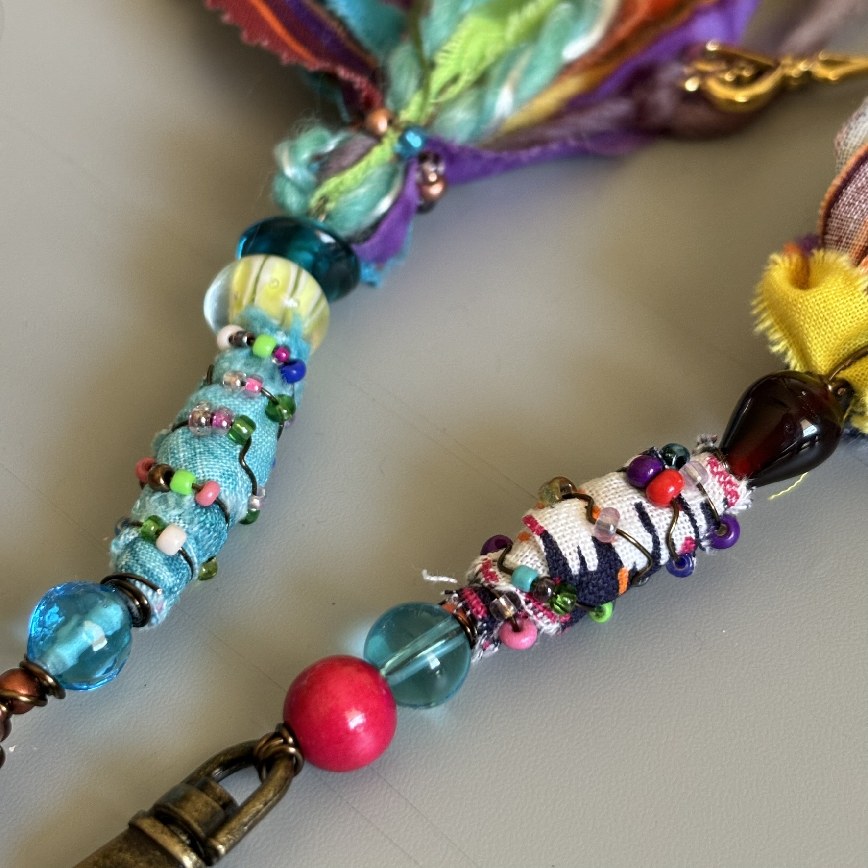 New curiosity workshops: boho beads and fabric collage! - Curious Crone
